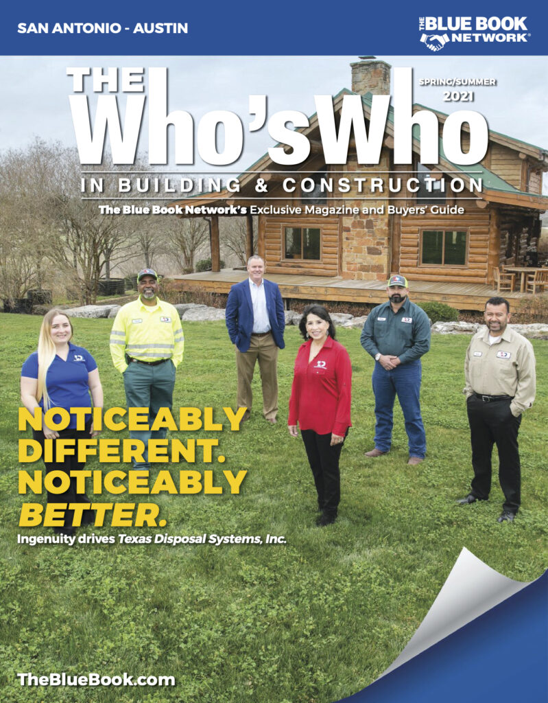 Texas Disposal Systems is the cover of the Bluebook Magazine's "Who's ...